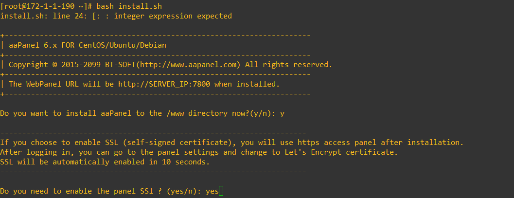 Hướng dẫn cài đặt AAPanel trên Centos 7 - MÁY CHỦ VINA