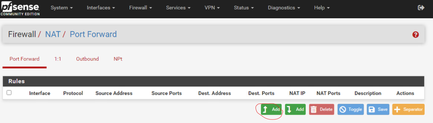 NAT Port Trên Pfsense - MÁY CHỦ VINA