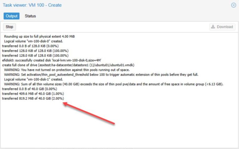 Hướng dẫn chuyển máy ảo(VM) từ VMware ESXi sang Proxmox VE - MÁY CHỦ VINA
